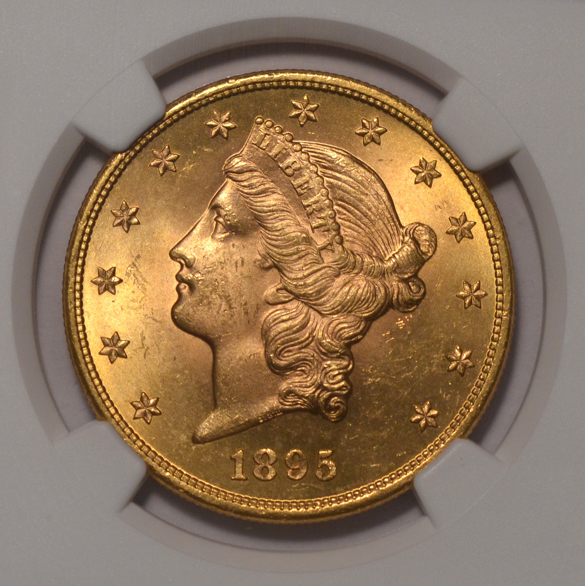 1895 $20 Double Eagle- NGC MS65
