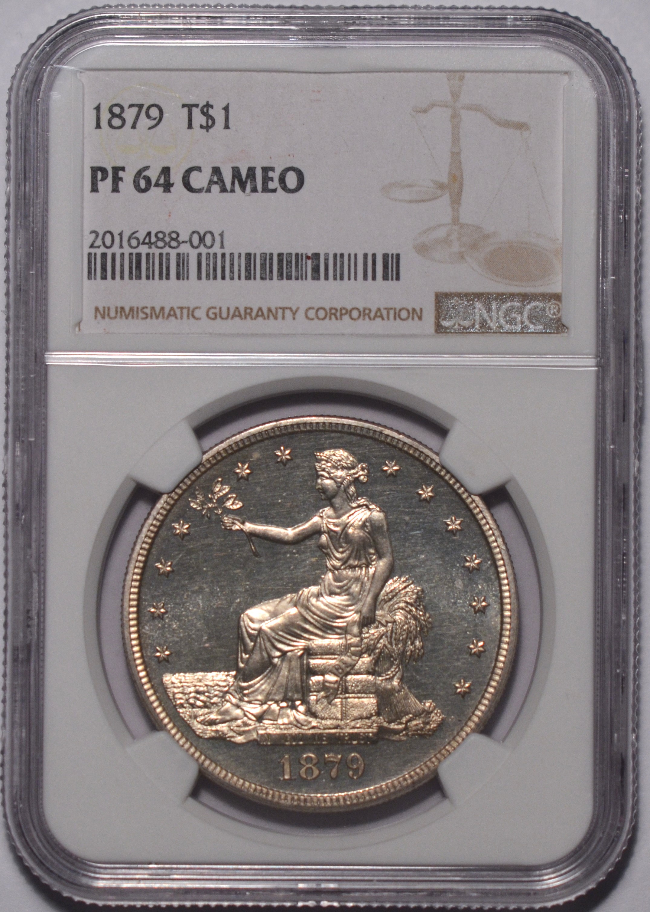 1879-T $1 NGC PF64 CAM